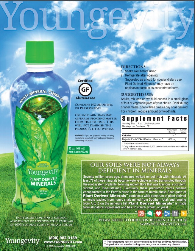 Youngevity Dr. Joel Wallach Plant Derived Minerals 32 oz 4 PACK - FREE ...