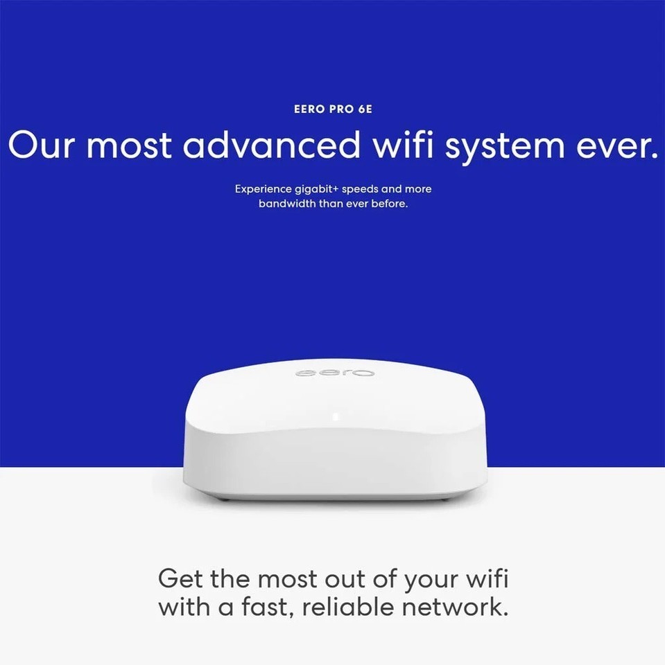 X3 Packs Amazon eero Pro 6E mesh Wi-Fi router system Provided By ...