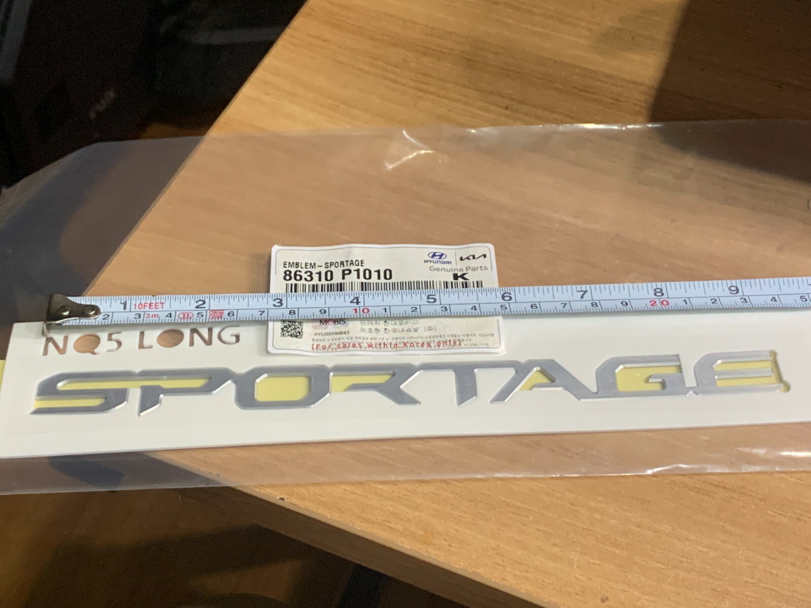 Genuine 23~24 KIA "SPORTAGE" Rear Trunk Script letters Emblem | eBay