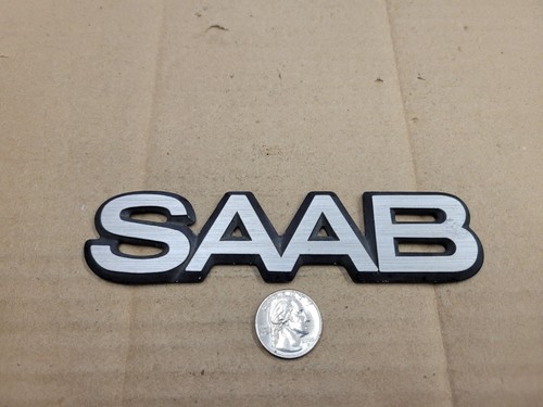 Saab OEM 1984-1994 900 Rear Trunk Metal Emblem Badge Logo Nameplate ...