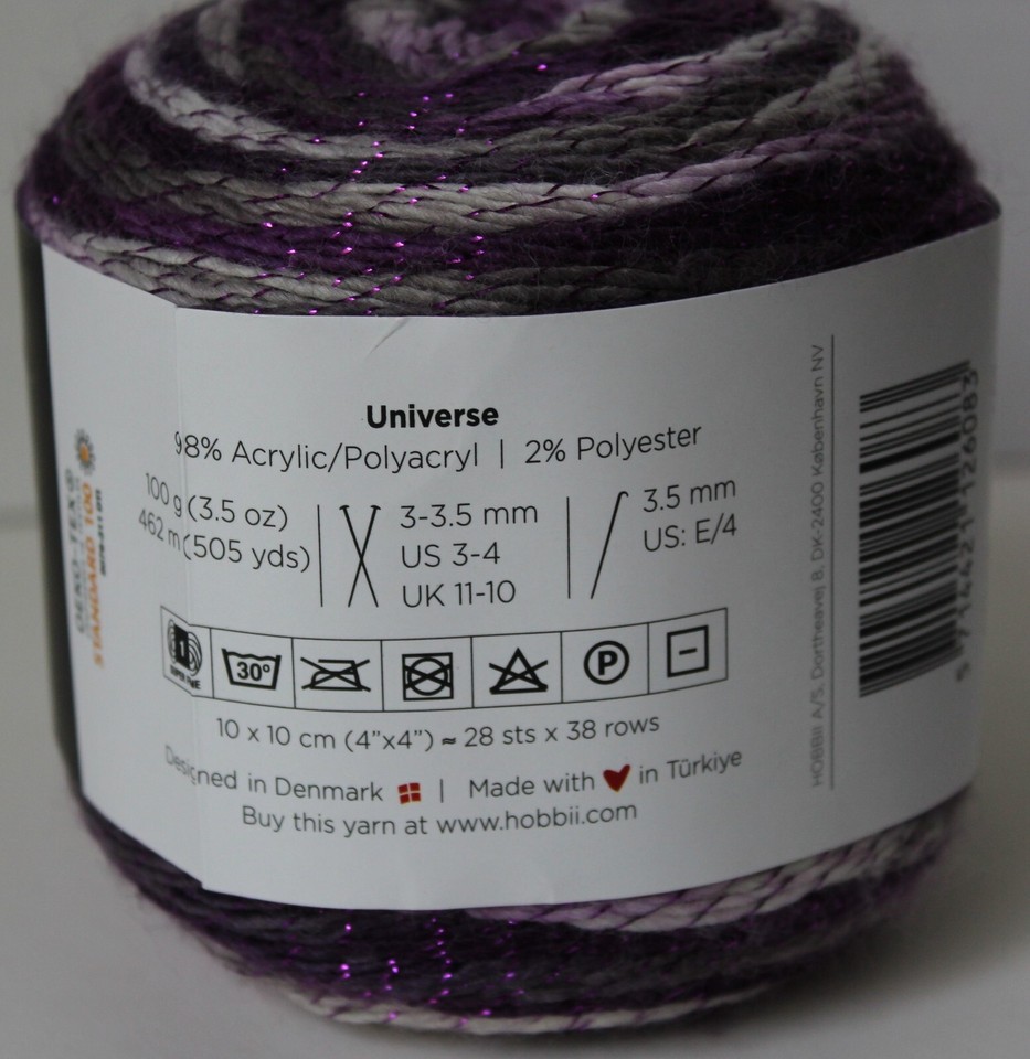 Universe by hobbii yarns - 11 colors to choose - acrylic/poly blend | eBay