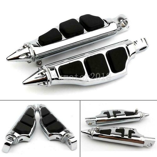 1-1/4" Chrome Highway Motorcycle Foot Pegs Footrest For Harley Touring ...
