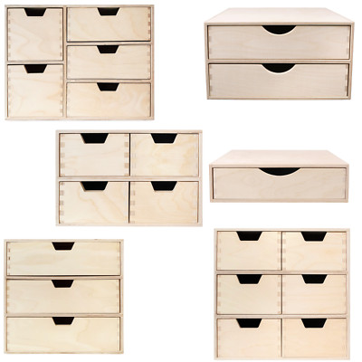 Wooden Chest of Drawers | Storage Box Desk Organiser for the Office ...
