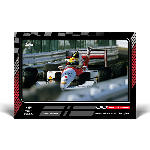 Topps - The Story of Ayrton Senna - Card 37 - Back-To-Back World ...