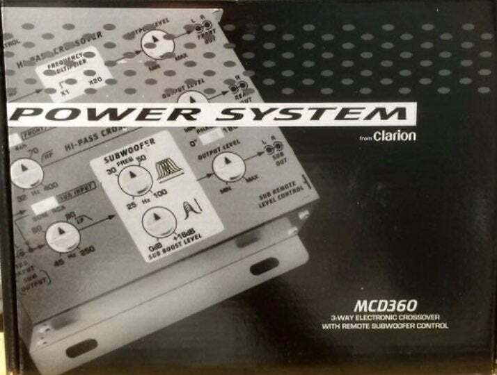6-CHANNEL INPUT CLARION MCD360 3-WAY ELECTRONIC CROSSOVER W/ 5-VOLT RCA ...