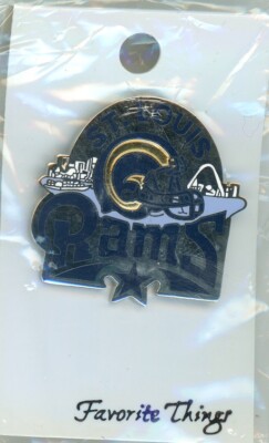 Rams Silver Skyline Pin St. Louis Sonoma Pins New on Card vintage Los ...