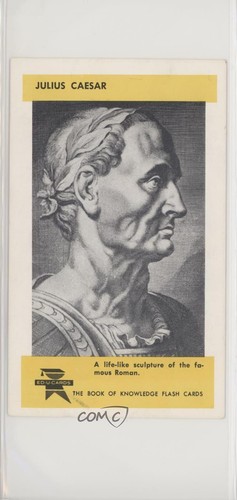 1960 Ed-U-Cards The Book of Knowledge Flash Cards Julius Caesar #10B ...