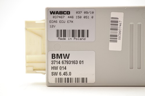 2007-2014 BMW E70 E71 X5 X6 ECAS AIR SUSPENSION PUMP CONTROL MODULE ...