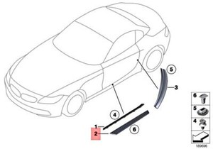 New Genuine BMW OEM 03-15 Z4 Door Sill Plate Right passenger ...