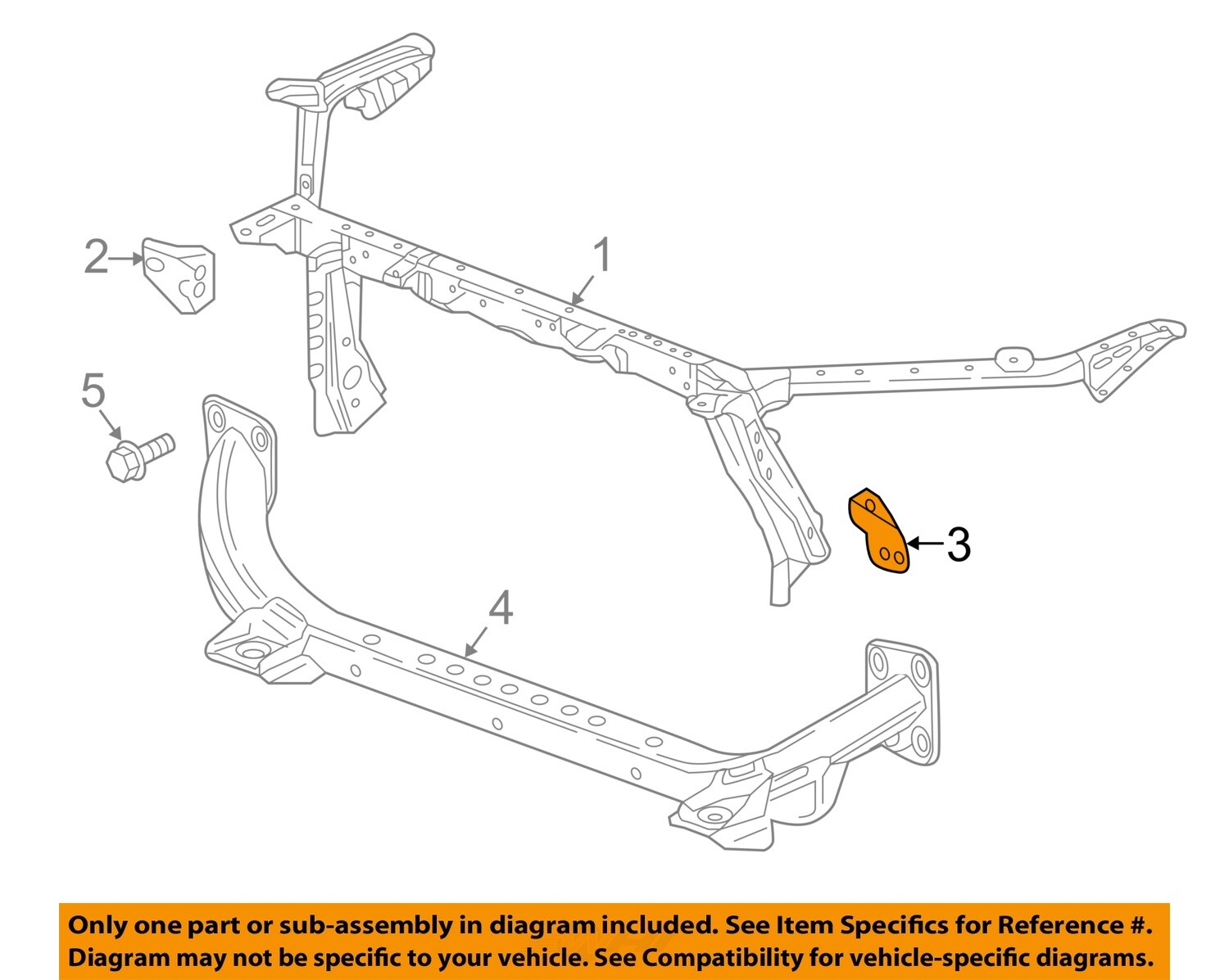GMC GM OEM 17-18 Acadia Radiator Core Support-Bracket Left 23342339 | eBay