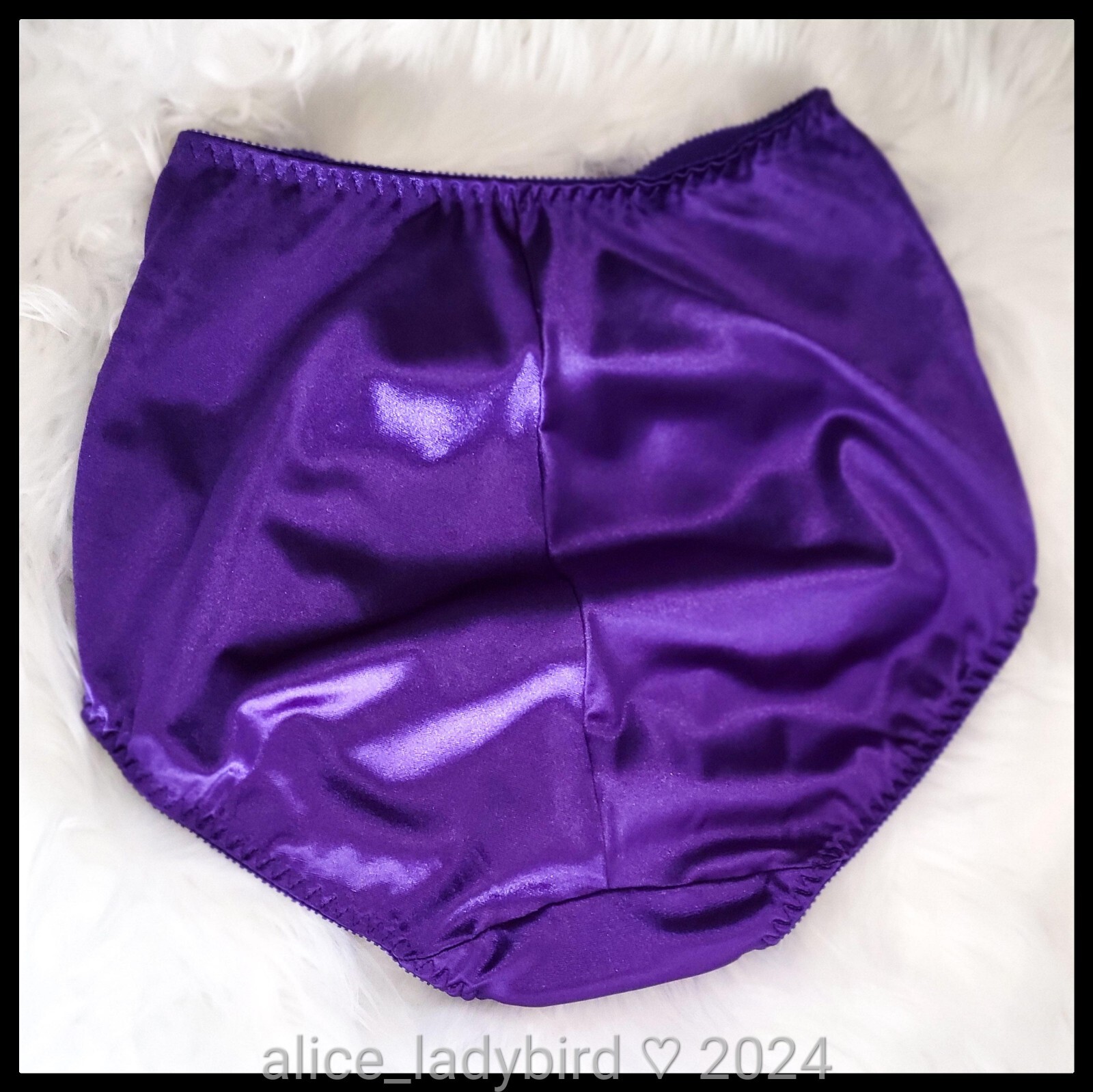 Vintage OLGA Shiny PANTIES Second Skin SATIN Full Bri… - Gem