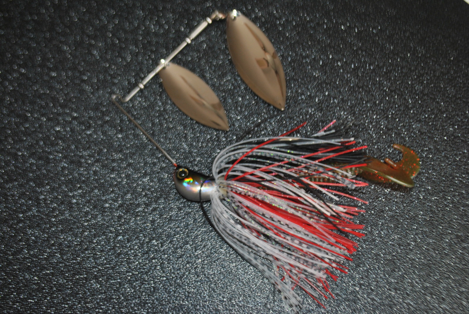 Spinnerbait + soft plastic grub 3/4 oz Murray Cod & Yellow Belly MUZZA ...