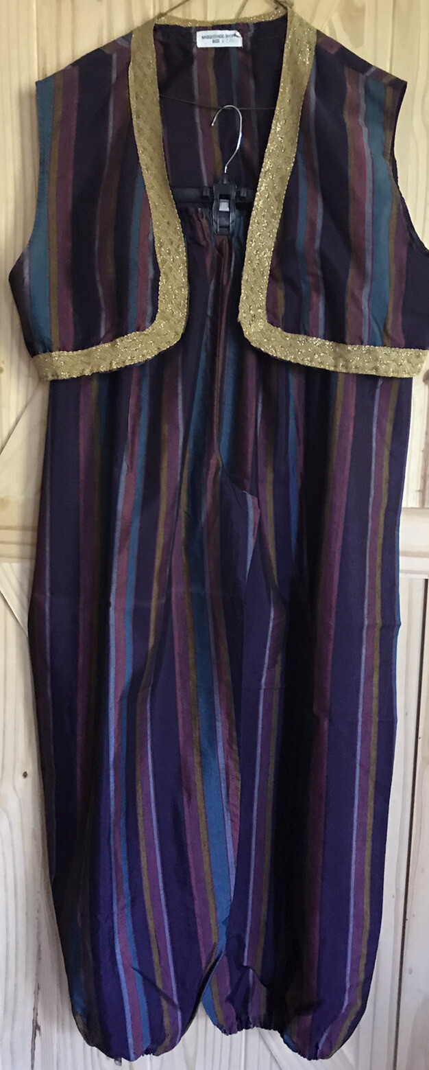 Aladdin Genie Trapeze Costume Adult Vintage X-large M… - Gem