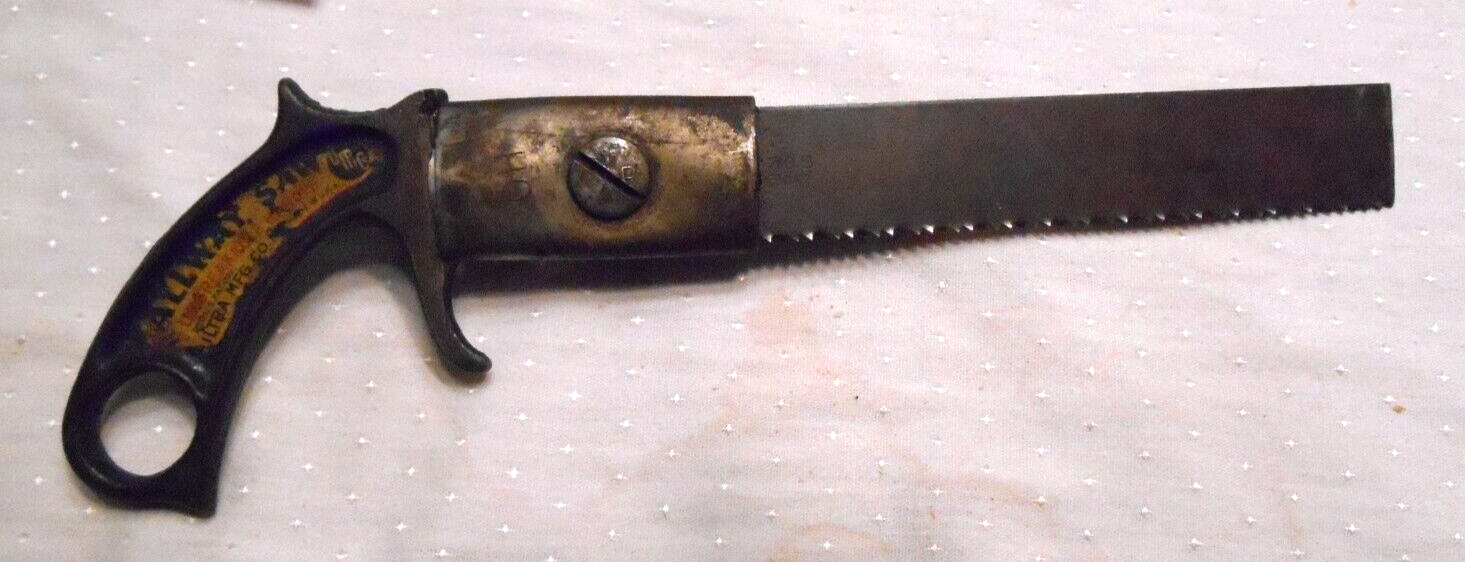 Antique Allway Saw UMCo Ultra Manufacturing Co Unbreakable Handle ...