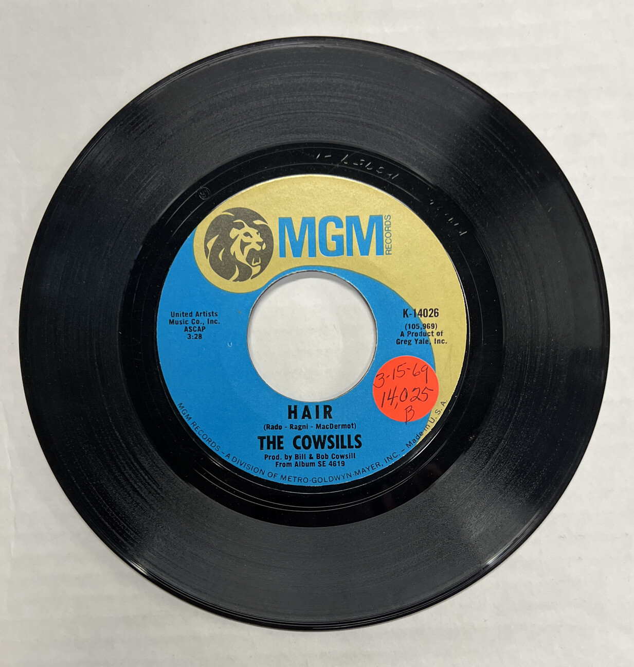 45 rpm Vintage 7” Vinyl Single Hit Record The Cowsills HAIR SOL | eBay