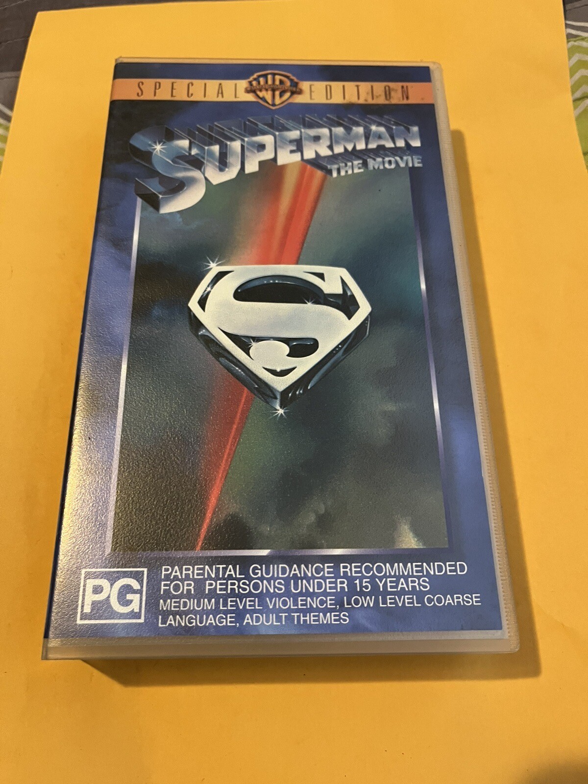 Superman The Movie, Christopher Reeve, VHS Tape, Vintage Video, PG ...
