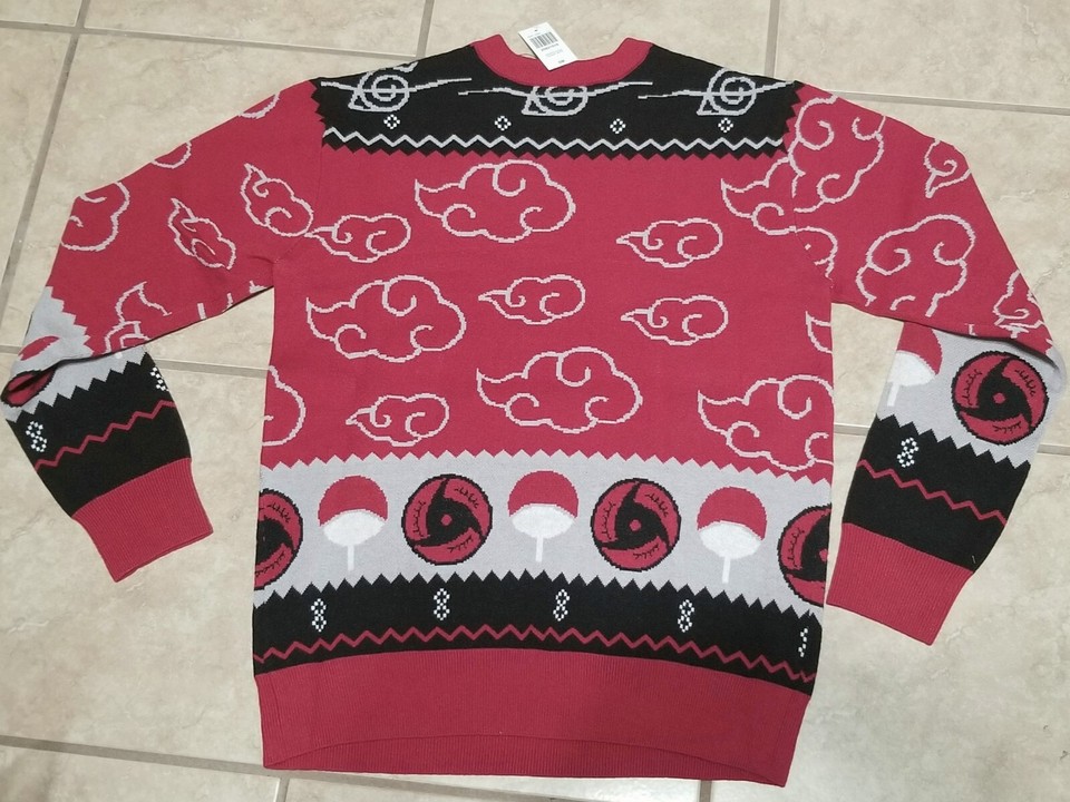Naruto Shippuden Itachi Akatsuki Clouds Holiday Sweater (Small) | eBay