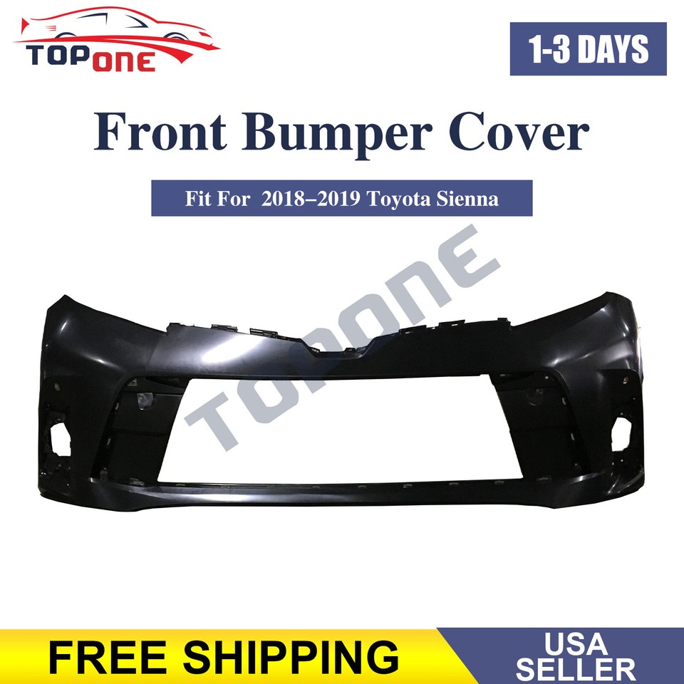 Front Bumper Cover For 2018-2020 Toyota Sienna CE LE SE XLE 3.5L V6 ...