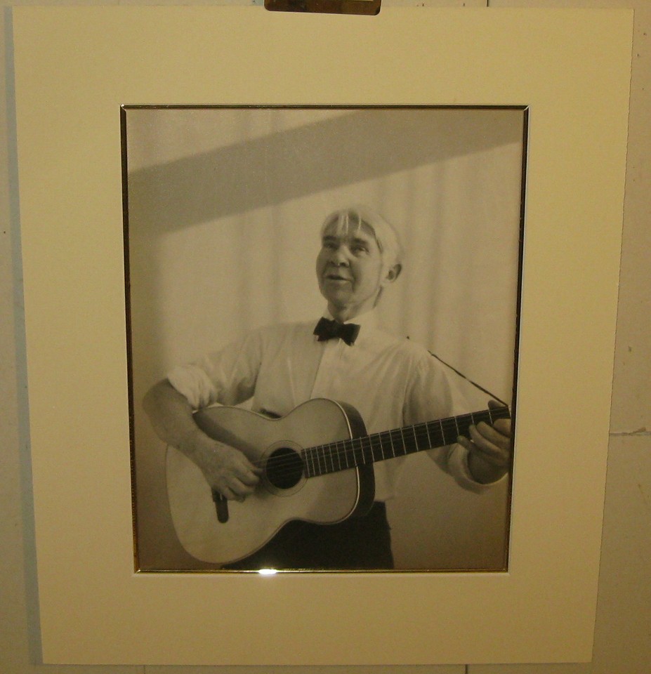 Original KAY BELL REYNAL 'Carl Sandburg with Guitar' PHOTO - Listed ...