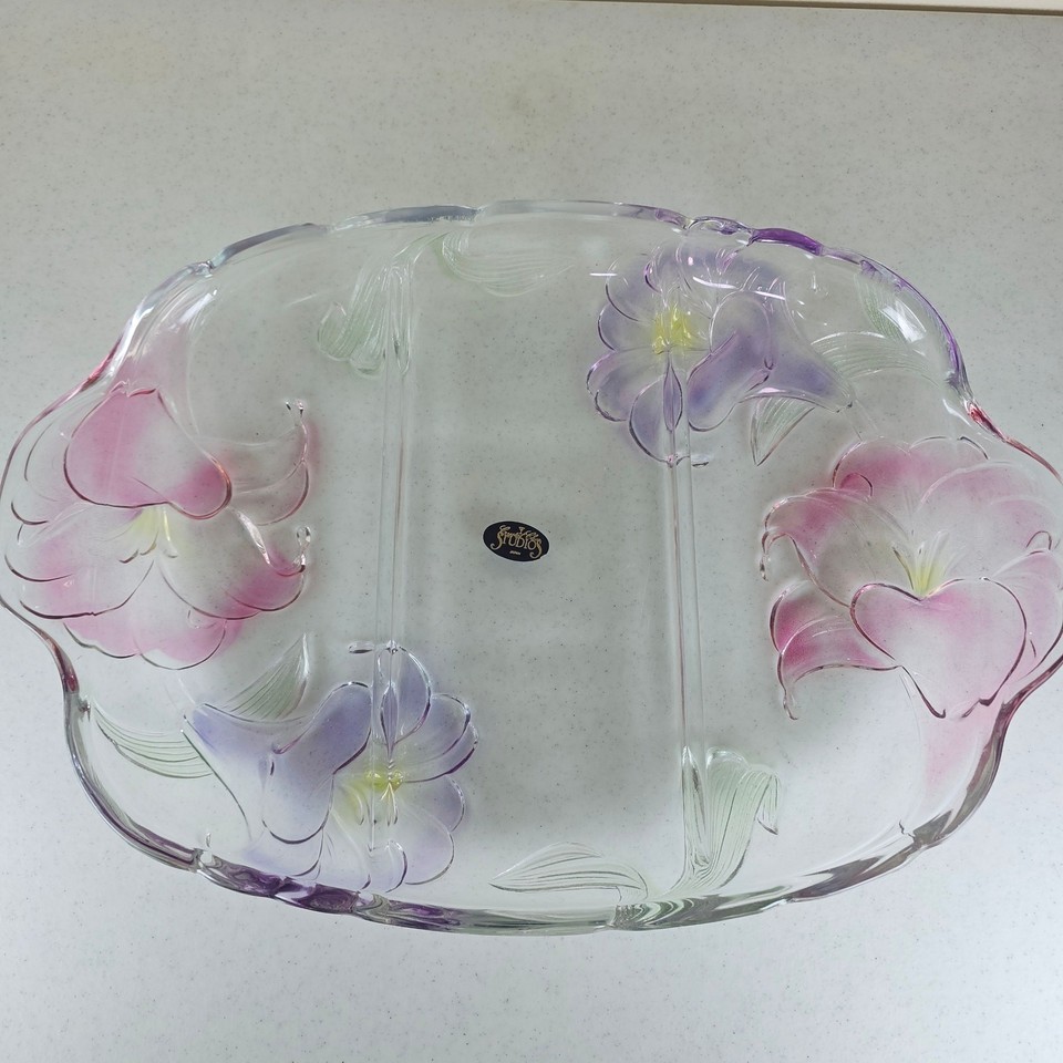 Crystal Clear Studios Vintage 1989 Stargazer Pink Lilies Divided ...