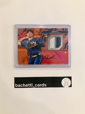 2025 Topps City Connect Orange Rookie Patch Auto Brooks Lee #CCA2-BE SN ...