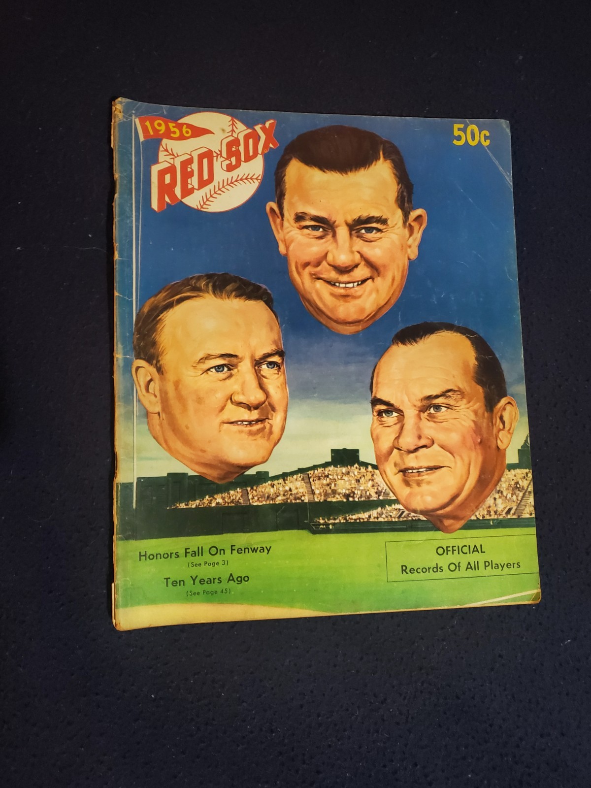 Boston Red Sox 1956 Official Records Of All Players | eBay