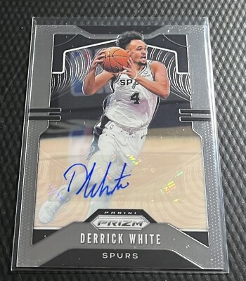 2019-20 Derrick White Spurs Panini Prizm Autograph #141 - Celtics ...