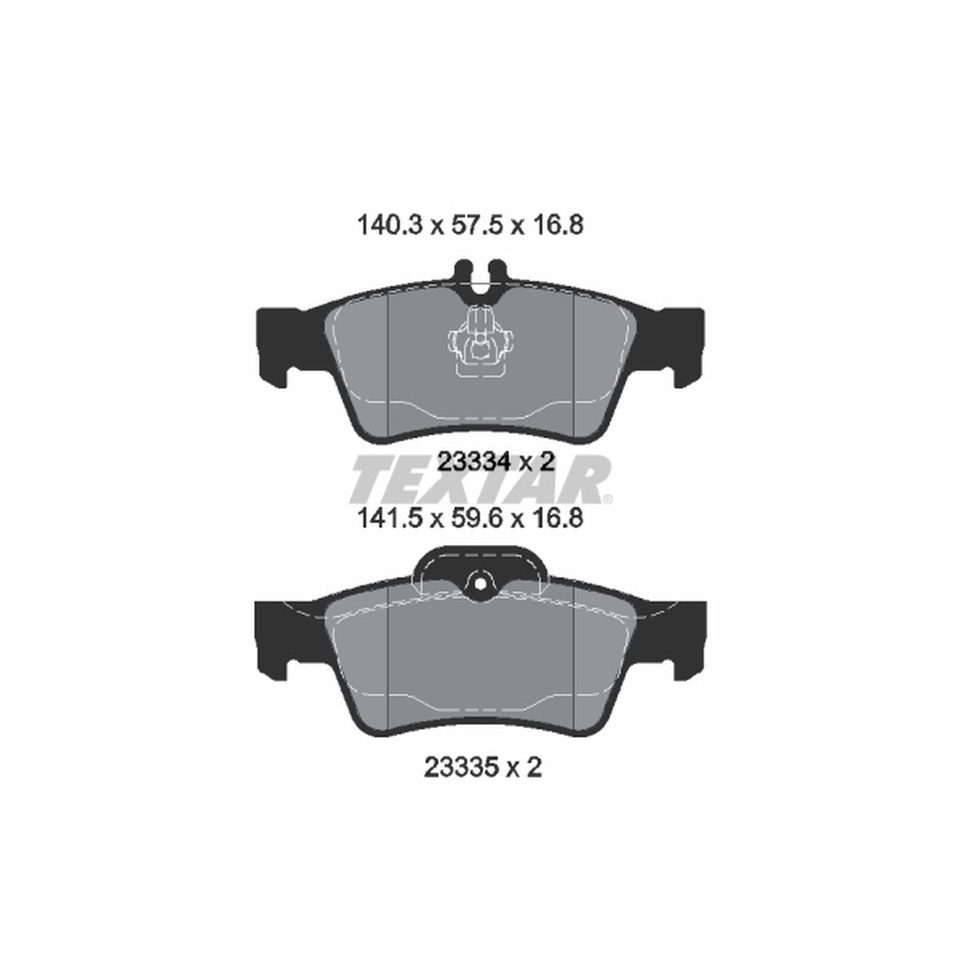 Brake Pads For Mercedes S-Class W221 S 320 CDI Rear Genuine OE Textar ...