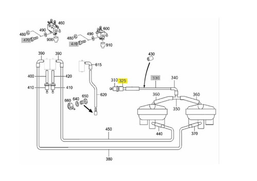 A1170780381 MERCEDES W168 W463 W210 M104 M102 904 HOSE GENUINE NEW | eBay