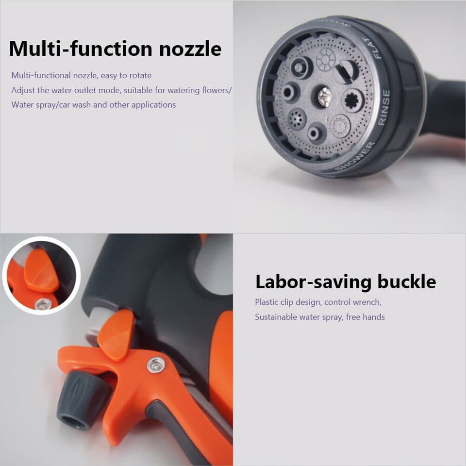 Hand-Held Hose Sprinkle Nozzle Adjustable Irrigation Sprayer Water ...