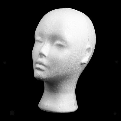 Partial-Body & Mannequin Parts - Styrofoam Head Male