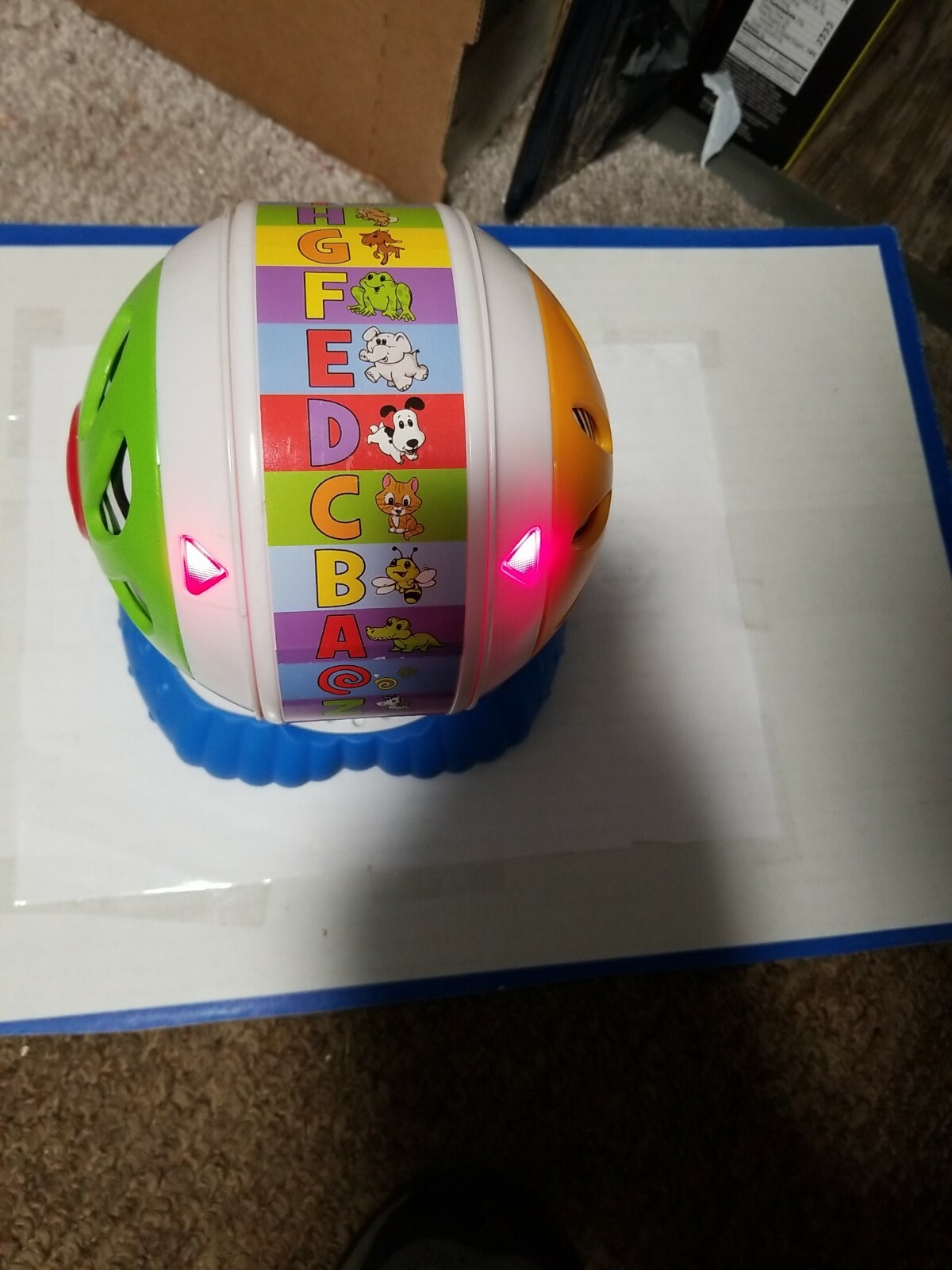 2006 LeapFrog Spin and Sing Alphabet Zoo Animal Roller Ball Baby Toy ...