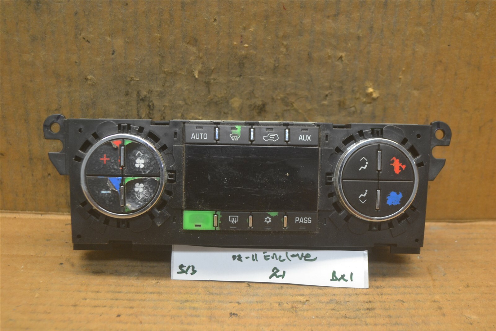 08-11 Buick Enclave AC Temperature Climate Control 25894711 Unit 513-Z1 ...