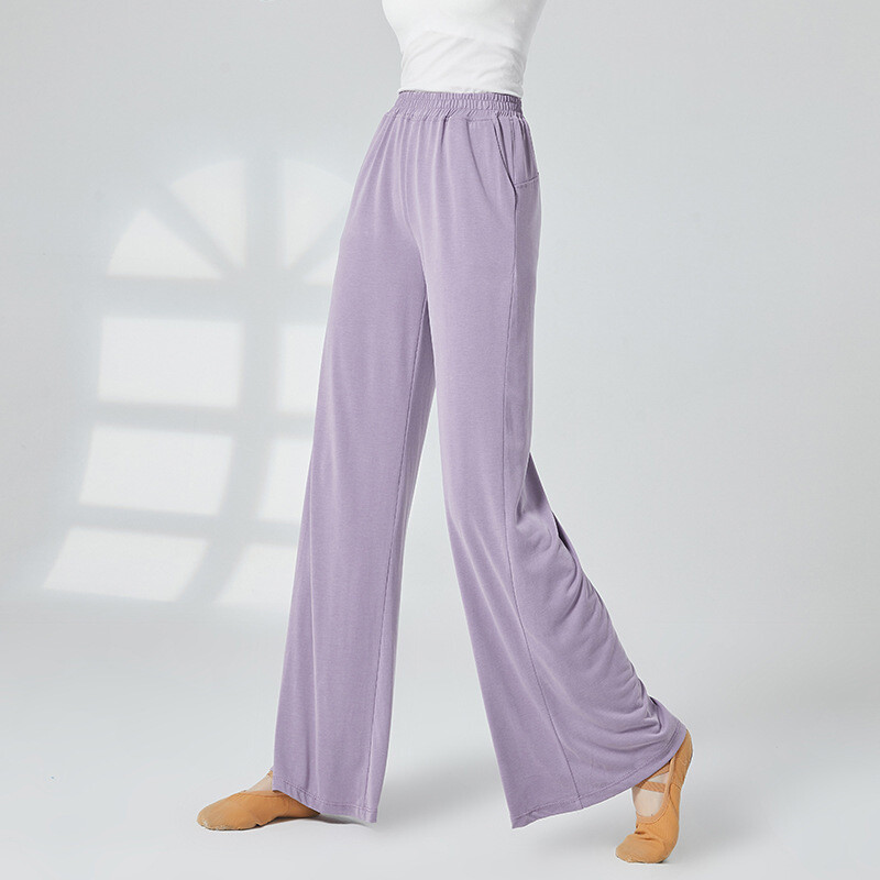 Dance Pants Classical Dance Wide Leg Straight Leg Pocket Pants Training ...