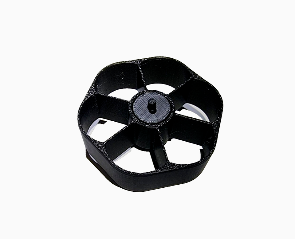 Black Heavy Duty Replacement Spare Sellotape Tape Dispenser Wheel Made ...