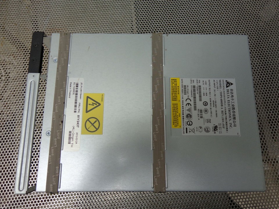 IBM 81Y2437 81Y2441 15240-14 TDPS-600DB A 3956 CX7 TS7740 600W POWER ...