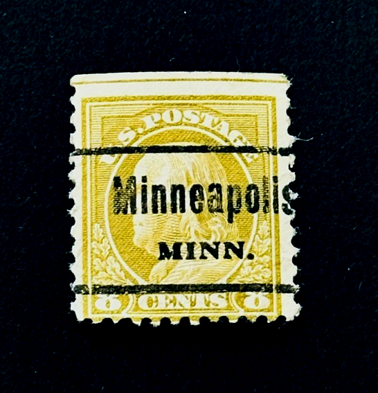US Stamp - 1912-22 Benjamin Franklin 8c Precancel Minneapolis MN r24 | eBay