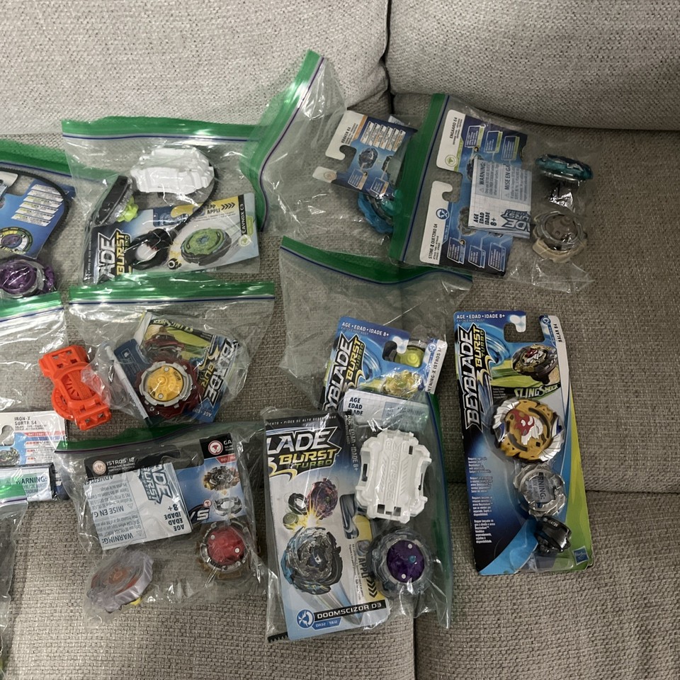 Nice Beyblade Burst Lot Collection Rare Beyblades Plus Launchers ...