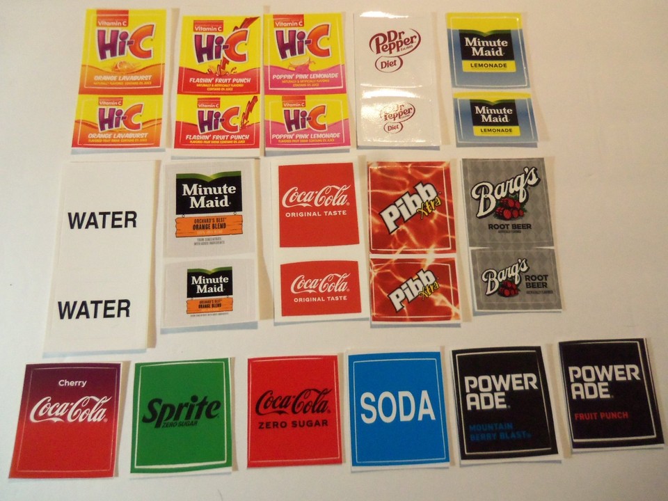 LANCER SODA MACHINE-FOUNTAIN MACHINE LEV VALVE DECALS 62 PIECES $9.00 ...