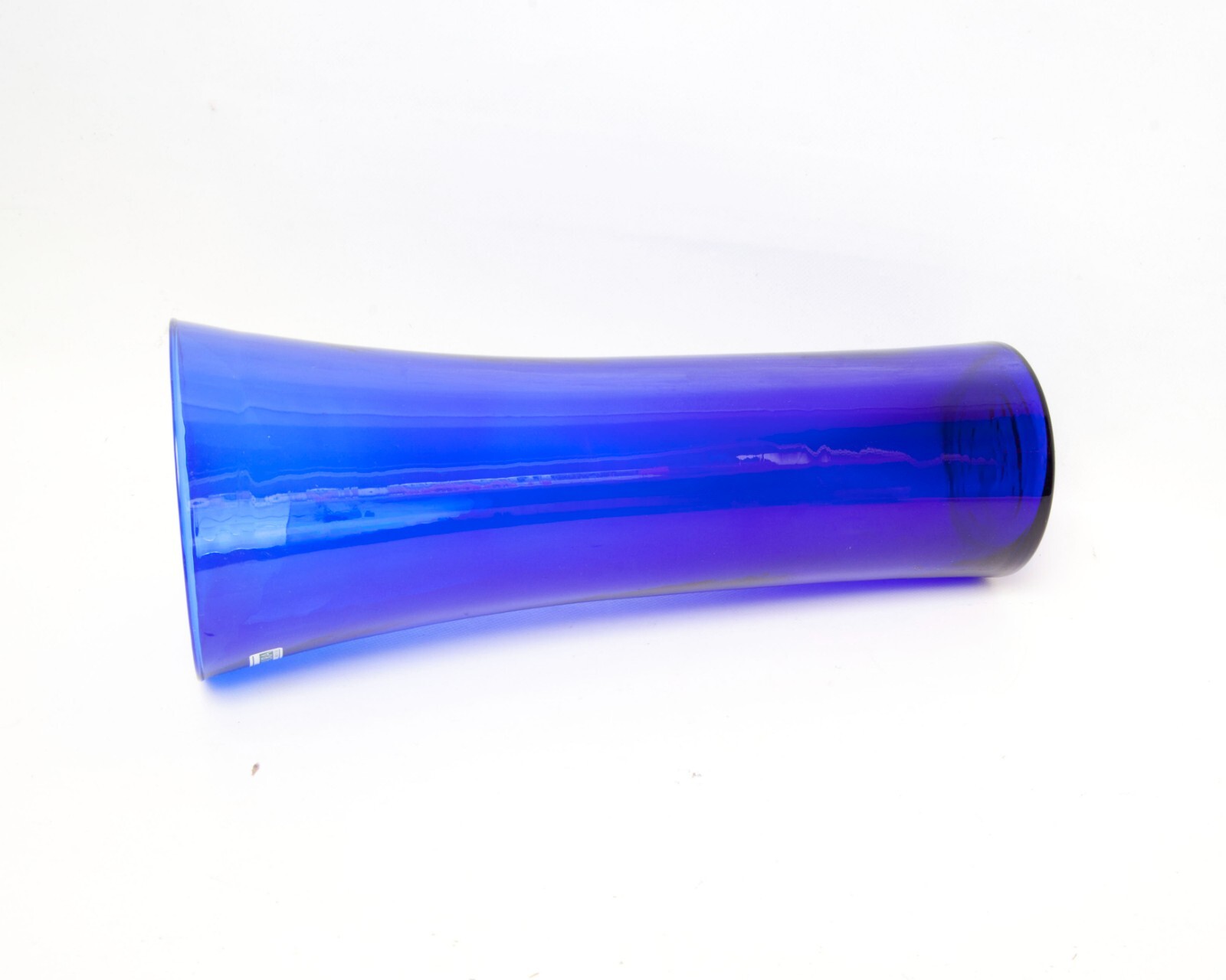 Vintage Italian Art Glass Large Cobalt Vase Murano VETRI LAURA Made in ...