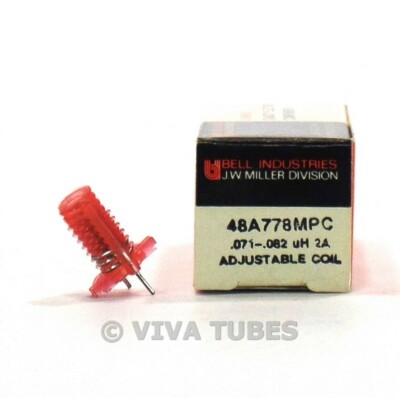NOS NIB Vintage Miller 48A778MPC Adjustable Coil 0.071-0.082uH 2 Amp | eBay