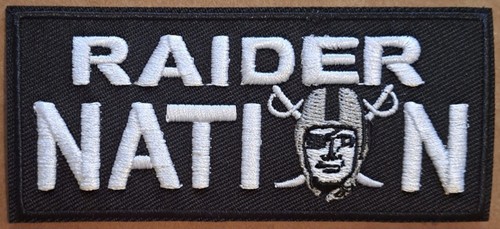 Las Vegas Raiders Raider Nation embroidered Iron on patch | eBay