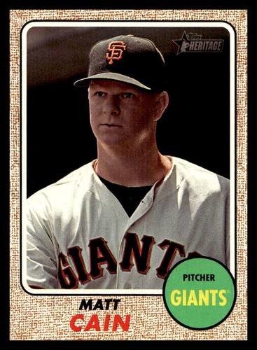 2017 Topps Heritage Matt Cain 604 San Francisco Giants | eBay