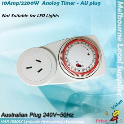 Hydroponics Heavy Duty Quality Timer Switch For Grow Room Lamps Water ...