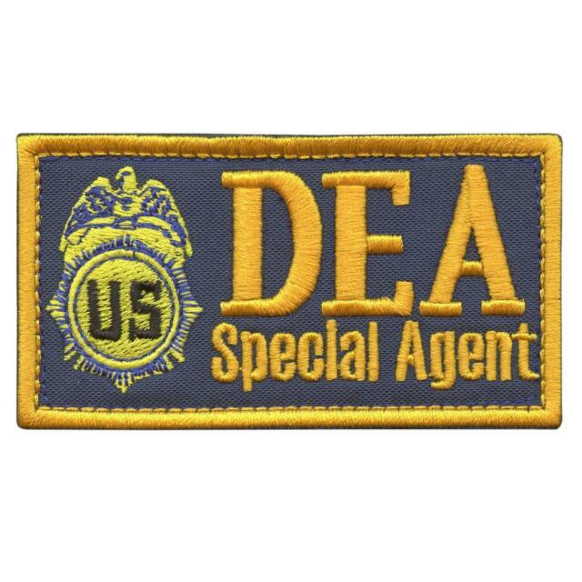 Embroidered Special Agent Federal US DEA Badge 2after1 Sew Iron on ...