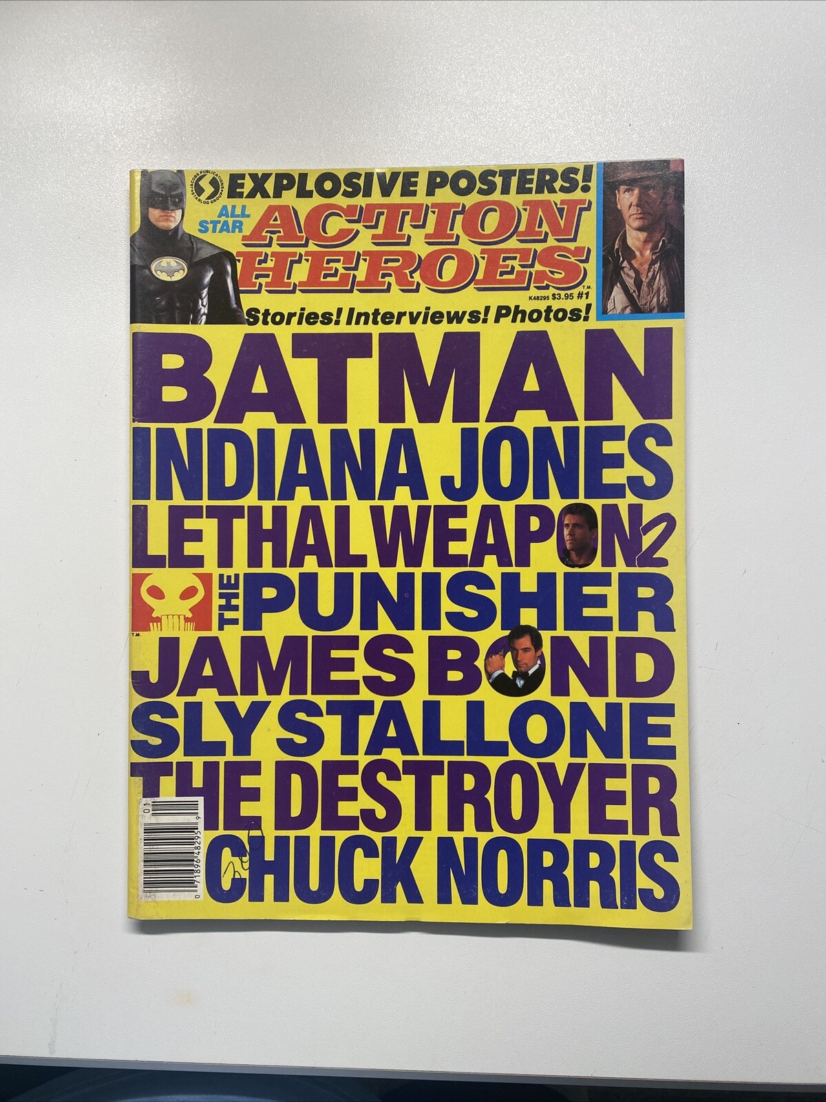 All Star Action Heroes #1 (1989) Indiana Jones, Batman, Rocky, James ...