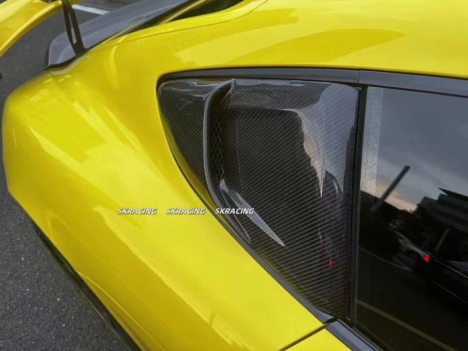 Fits 17-24 Porsche Cayman 718 982 Real Carbon Fiber Rear Window Louver ...