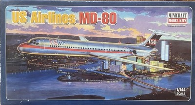 Minicraft Model Kits US Airlines MD-80 1/144 Scale #14493 | eBay