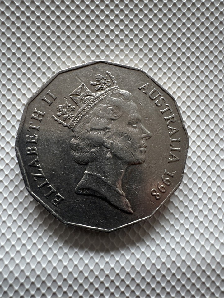 ⚡️Rare 1998 Australian Fifty 50 Cent Coin - Low Mintage 💥 Australian ...