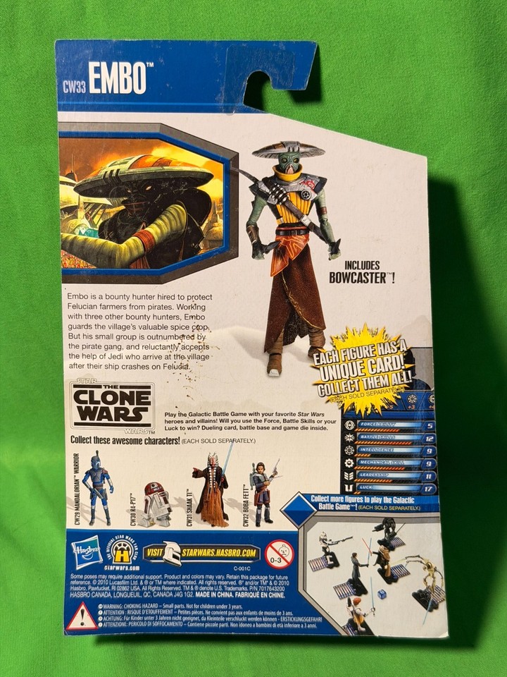 Hasbro Star Wars Clone Wars Embo CW33 Bounty Hunter Action Figure 2010 ...
